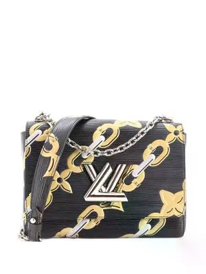 LOUIS VUITTON Twist Handbag Limited Edition Print Epi Leather Mm Shoulder Bag - Black