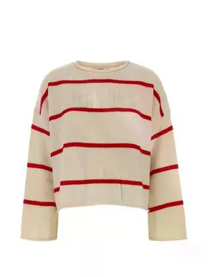 FRAME Striped Long-sleeve Sweater