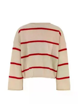 FRAME Striped Long-sleeve Sweater