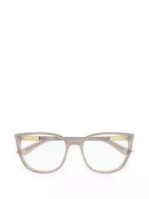 Chloé Logo-engraved Cat-eye Glasses - Neutrals
