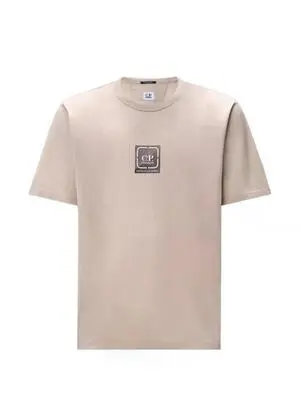 C.P. COMPANY Metropolis Series Logo-print T-shirt - Neutrals