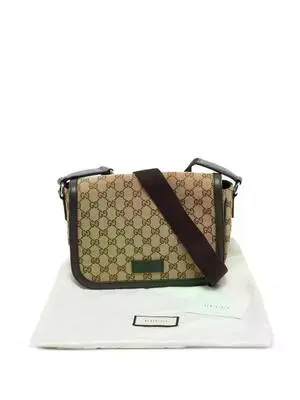 Gucci Gg Canvas Foldover-top Messenger Bag
