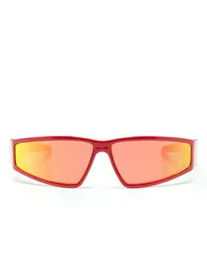 Alexander McQueen Shield-frame Sunglasses - Red