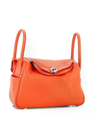 Hermès Lindy Bag Clemence 26 Shoulder Bag - Orange