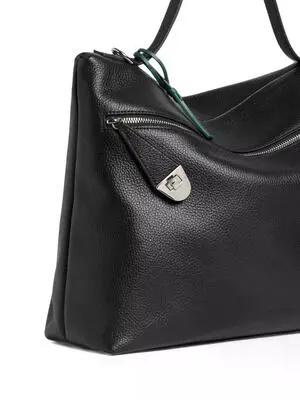 COCCINELLE Grained Leather Tote Bag