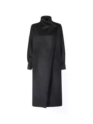 Federica Tosi Balloon-sleeve Cashmere Coat - Grey