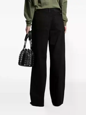 IRO PARIS Borderline Lace-up Wide-leg Jeans