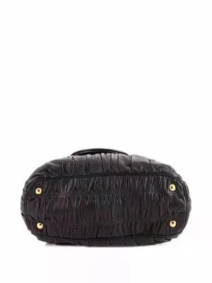 Prada Gaufre Convertible Tote Nappa Leather Small Satchel