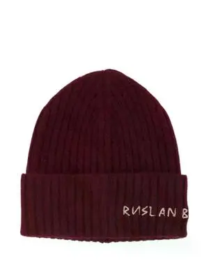 Ruslan Baginskiy Logo-embroidered Beanie Hat - Red