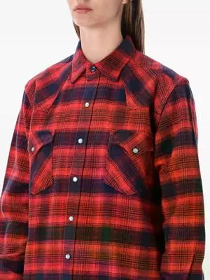 FORTELA Ntex Texana Check-pattern Western Shirt