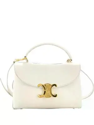 Celine Nino Top Handle Bag Leather Teen Satchel - Neutrals