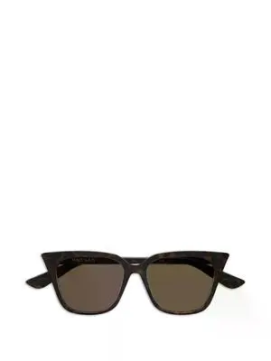 Alexander McQueen Havana Browline Sunglasses - Brown