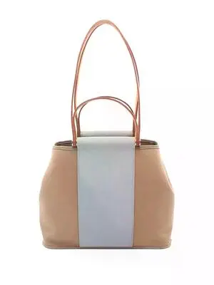 Hermès 2012 Bicolor Toile Cabag Elan Pm Satchel - Brown