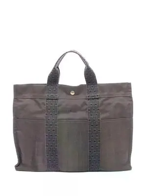 Hermès 20th Century Canvas Herline Mm Tote Bag - Grey
