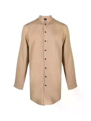 TESSITURA BODY COUTURE Mandarin-collar Long-sleeve Shirt - Neutrals