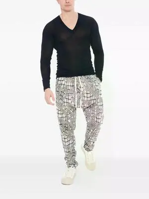 TESSITURA BODY COUTURE Long-sleeve V-neck T-shirt