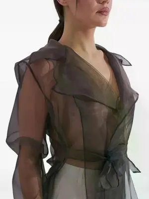 TESSITURA Organza Silk Blazer