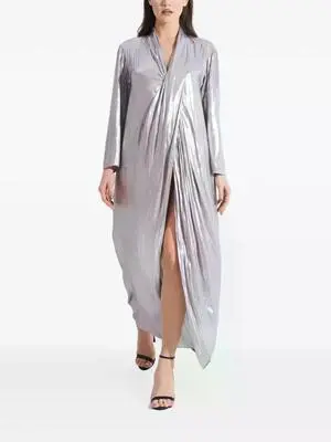 TESSITURA Abaya Metallic-effect Maxi Dress