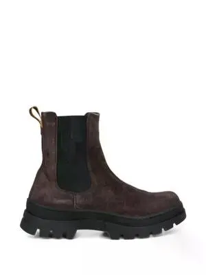 MOORER Morisot-p5 Suede Chunky-sole Boots - Brown