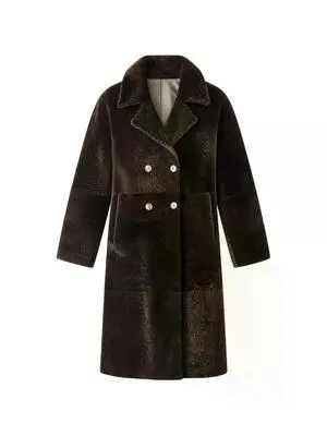 Aspesi Double-breasted Shearling Jacket
