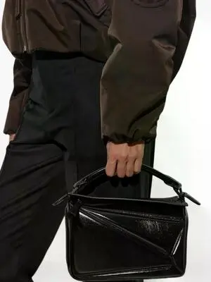 Loewe Small Puzzle Blown Bag In Glossy Lambskin