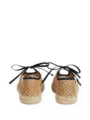 Kenzo Signature-logo Lace-up Flat Espadrilles