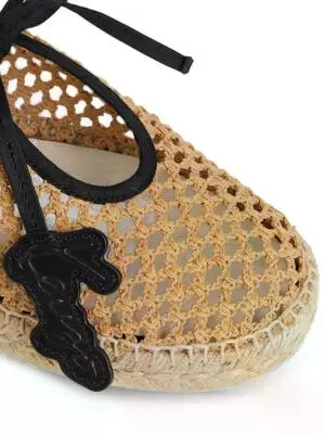 Kenzo Signature-logo Lace-up Flat Espadrilles
