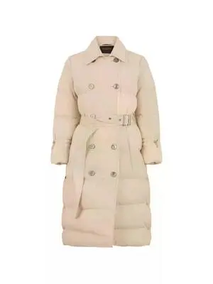 MOORER Deisi-p Double-breasted Quilted Coat - Neutrals