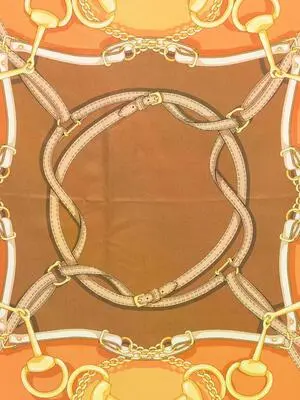 Gucci Reversible Printed Silk Twill Carr