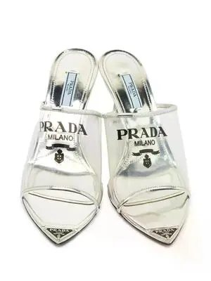 Prada Acrylic Glass Transparent Sandals