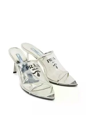 Prada Acrylic Glass Transparent Sandals