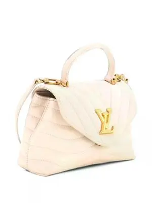LOUIS VUITTON New Wave Hold Me Top Handle Bag Quilted Leather Satchel - Neutrals