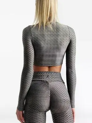 TESSITURA 3d Zip-up Crop Performance Jacket
