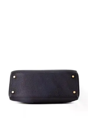 Hermès Kelly Handbag Noir Togo With Gold Hardware 28 Crossbody Bag - Black