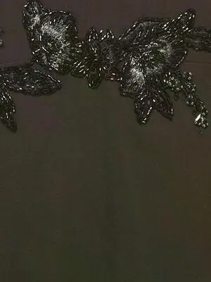 Marchesa Embellished Cape Maxi Dress