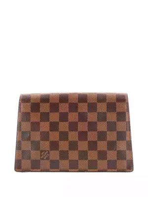 LOUIS VUITTON Croisette Chain Wallet Nm Damier Crossbody Bag - Brown