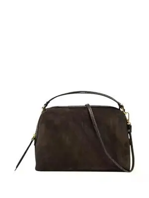 GIANNI CHIARINI Small Alifa Suede Ostrich-effect Tote Bag