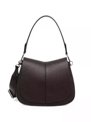 GIANNI CHIARINI Helena Round Grainy-leather Tote Bag - Brown