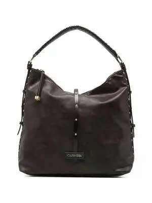 CAFÈNOIR Stud-embellished Braided-handle Tote Bag
