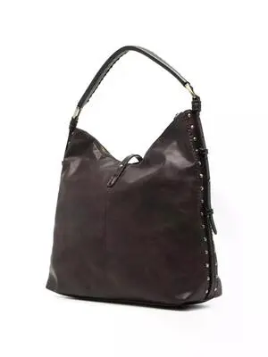 CAFÈNOIR Stud-embellished Braided-handle Tote Bag