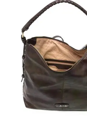 CAFÈNOIR Stud-embellished Braided-handle Tote Bag