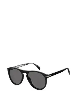 DB EYEWEAR BY DAVID BECKHAM Round-frame Sunglasses - Black