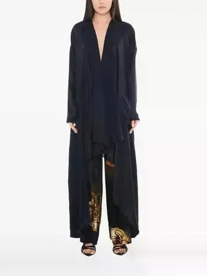 TESSITURA Asymmetric Oversized-silk Coat