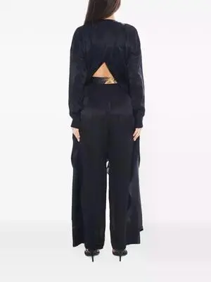 TESSITURA Asymmetric Oversized-silk Coat
