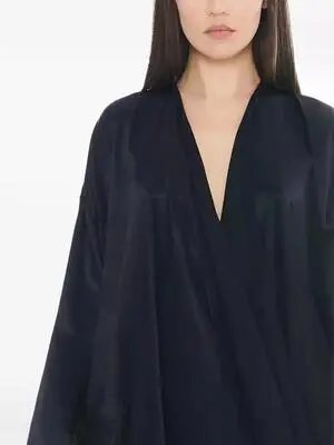 TESSITURA Asymmetric Oversized-silk Coat