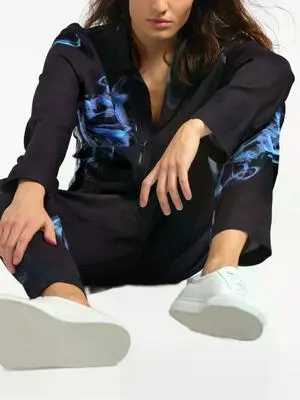 TESSITURA Smoke-print Tapered Trousers