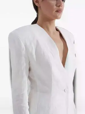 TESSITURA Overzied-fit Linen Blazer