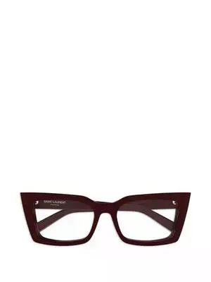 Saint Laurent Cat-eye-frame Glasses - Red
