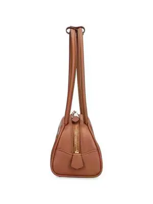 Miu Miu Logo-embossed Leather Shoulder Bag