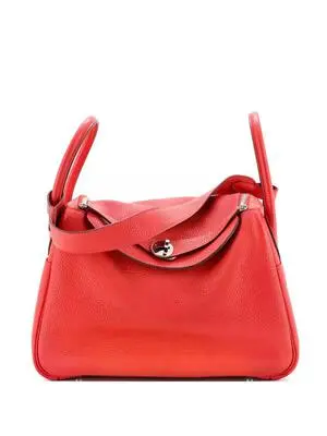 Hermès Lindy Bag Clemence 30 Shoulder Bag - Red
